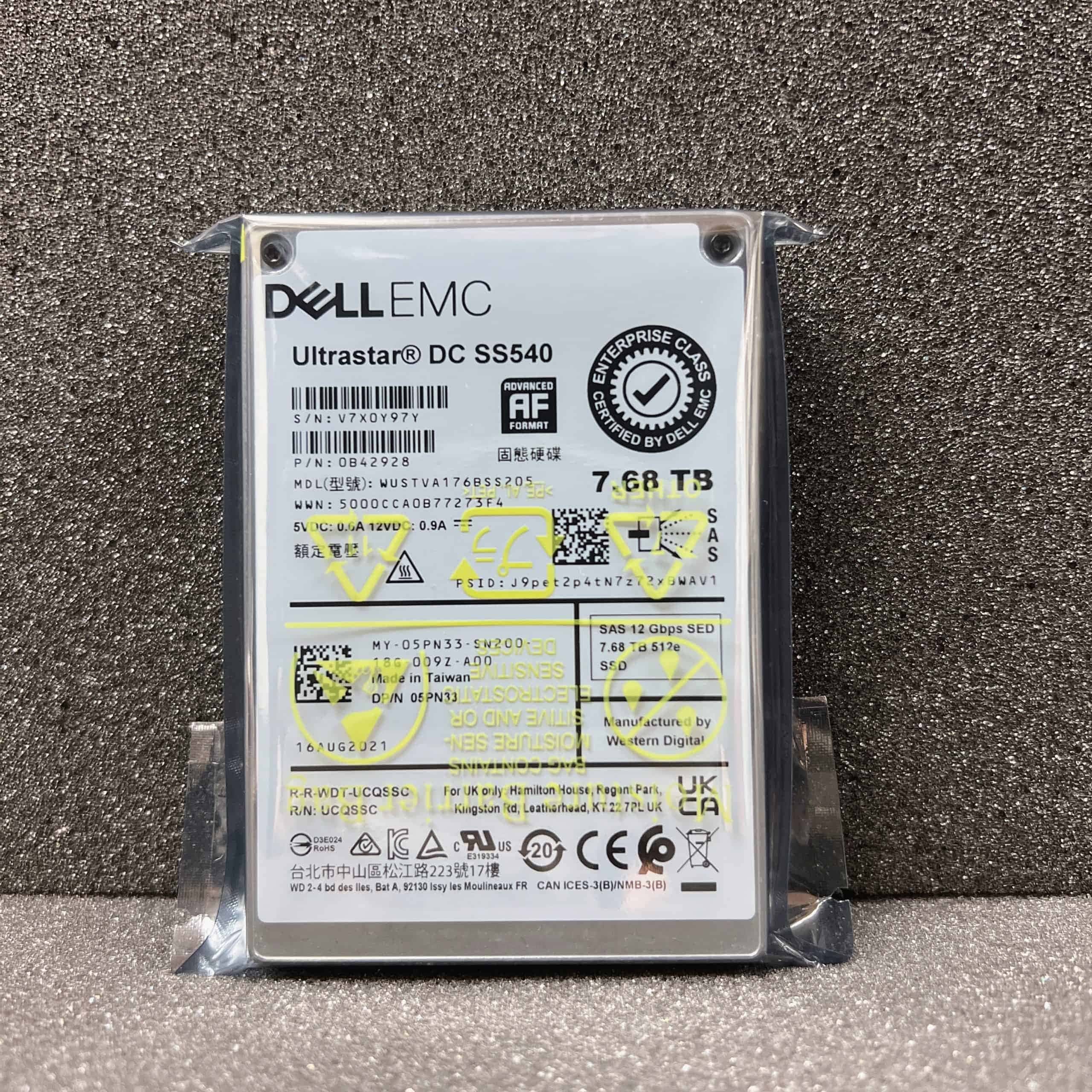 WD Ultrastar DC SS540 7.68TB SSD 2.5" SAS (WUSTVA176BSS205) - Dell ...