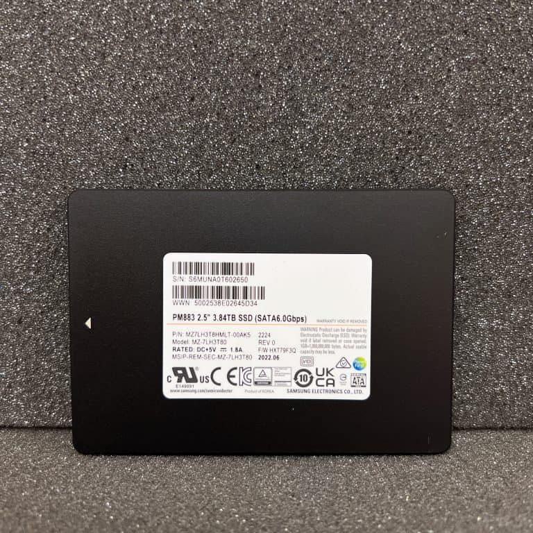 Samsung PM883 3.84TB SSD 2.5" SATA (MZ7LH3T8HMLT-00AK5) - LESHOP.HK
