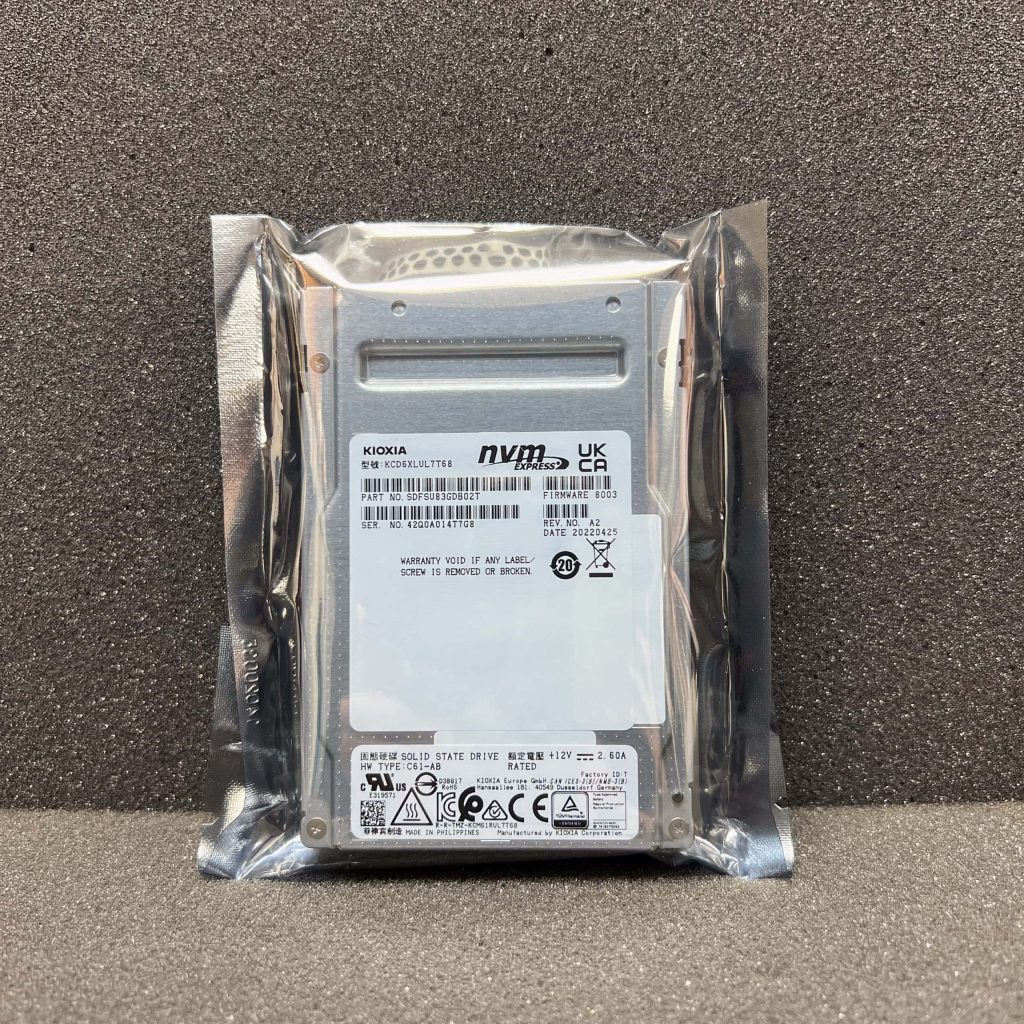Kioxia CD6-R 7.68TB SSD 2.5″ U.3 PCIe NVMe (KCD6XLUL7T68) - LeShop.HK