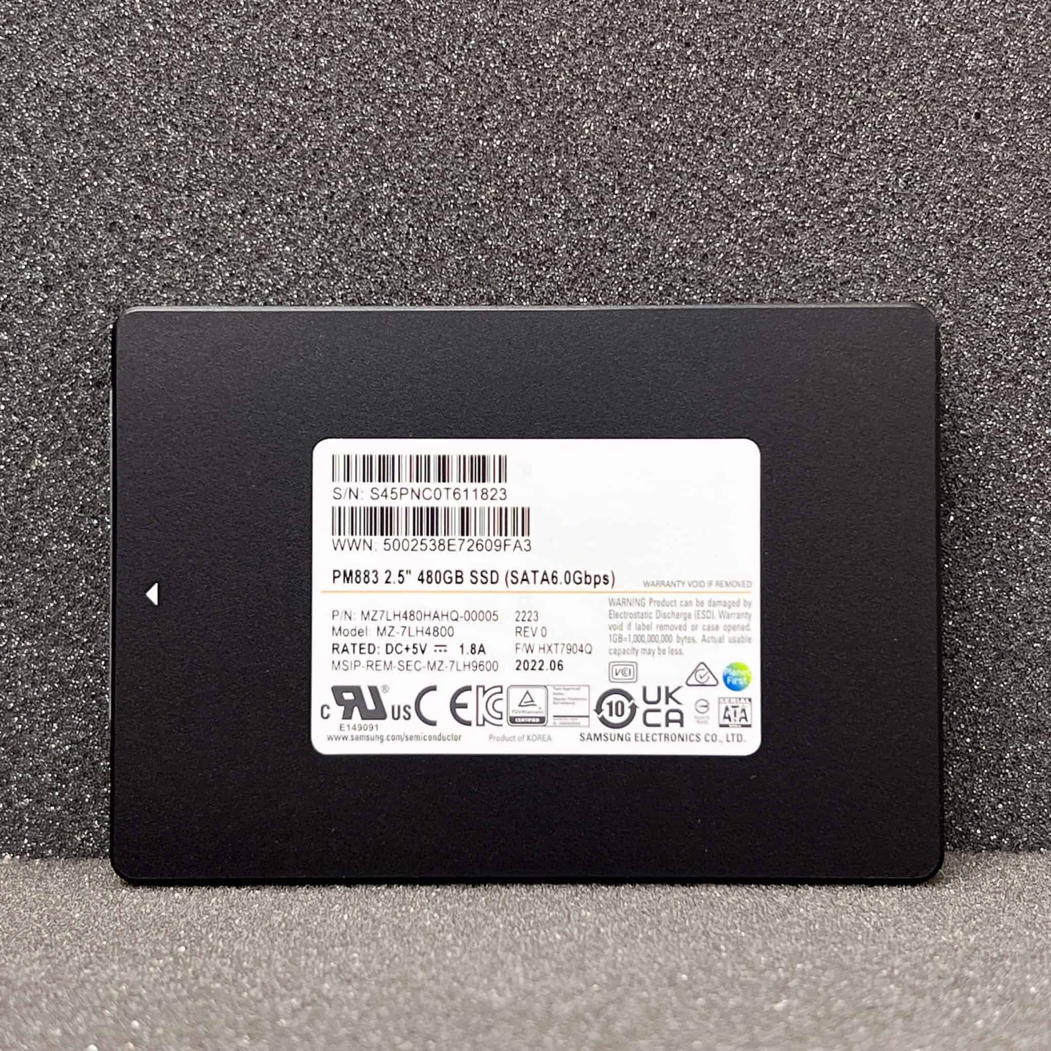 Samsung PM883 480GB SSD 2.5″ SATA (MZ7LH480HAHQ-00005) - LeShop.HK